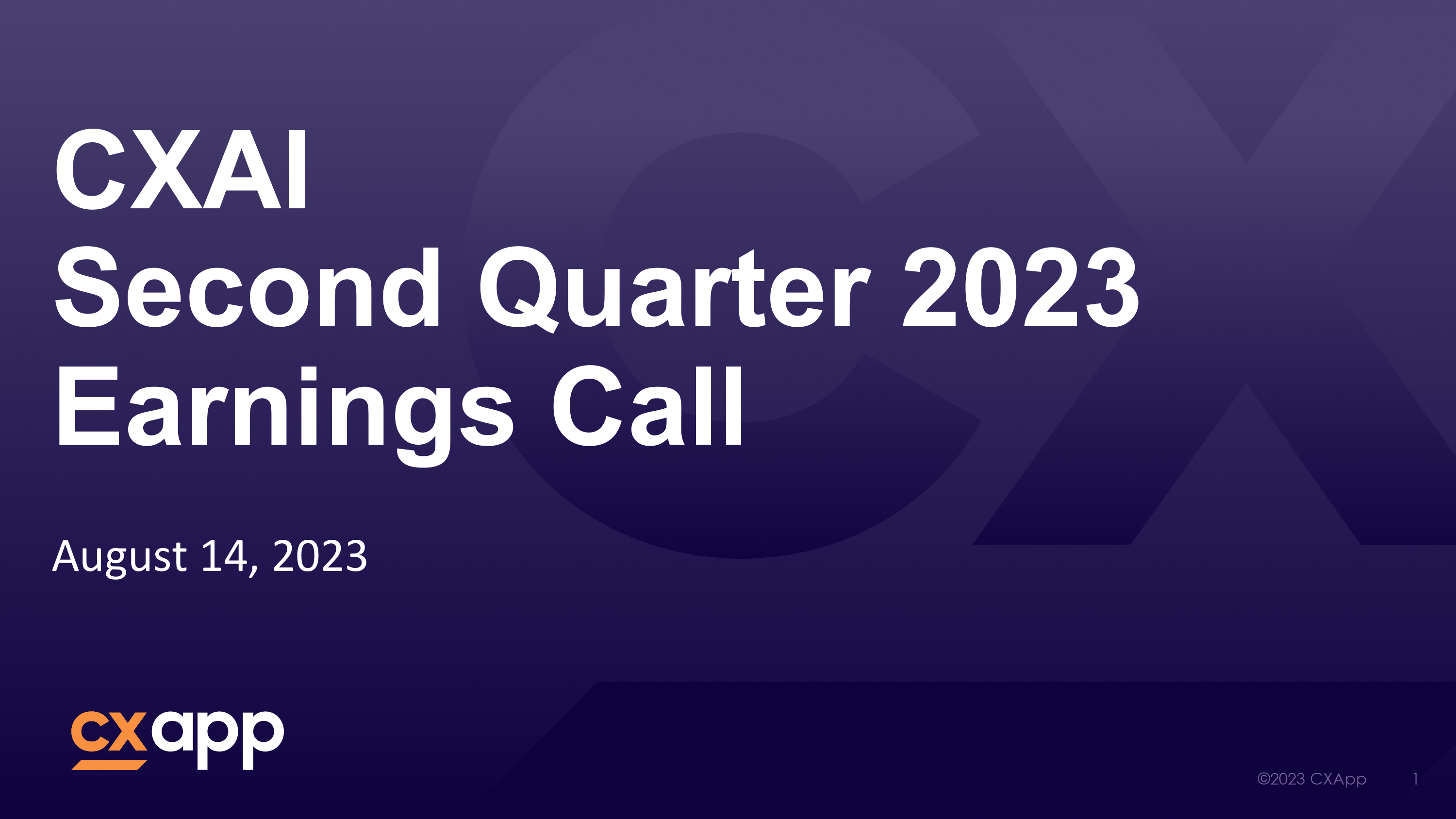 CXApp Inc. (Nasdaq:CXAI) Announces Q2 2023 Financial Results: Record Growth & Customer Momentum ...